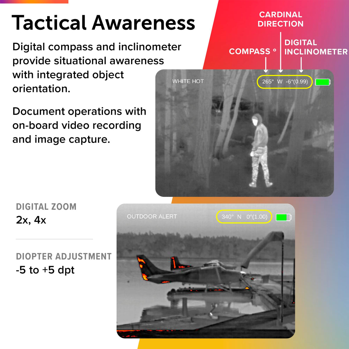 FLIR Breach PTQ136 Multi-Purpose Thermal Imaging Monocular , Black ...